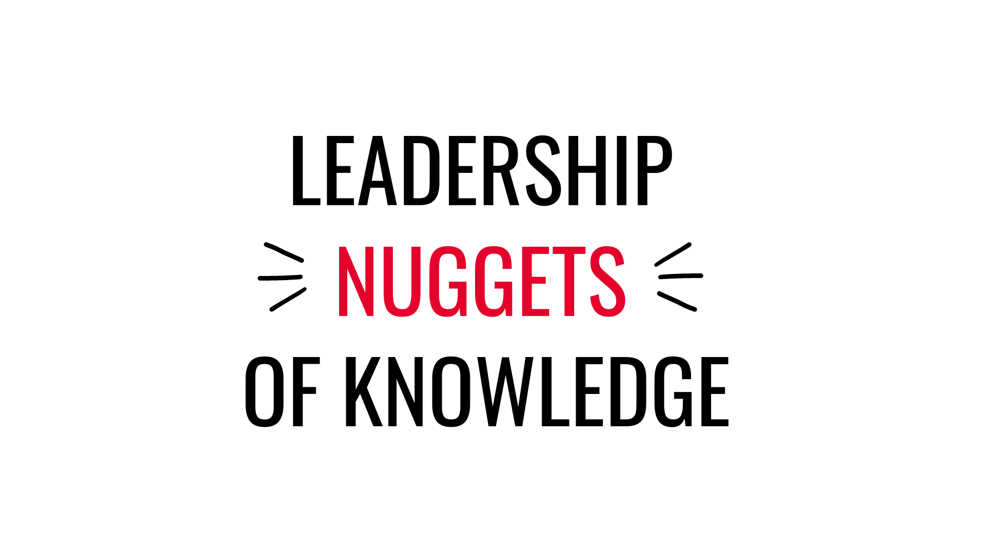 Leadership - Engagement Leadership and Service